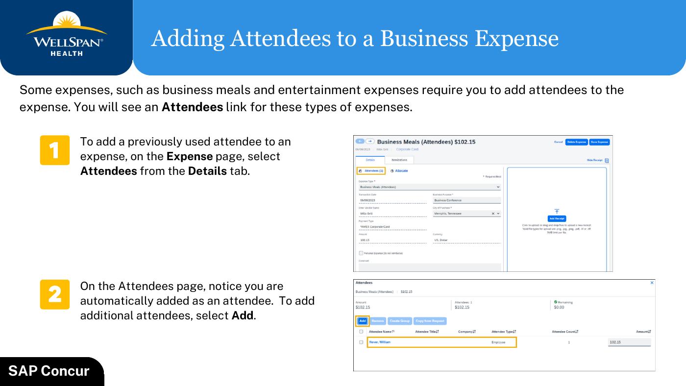 Concur Expense Management Quick Cards