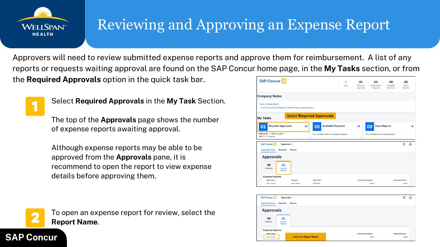 Concur Expense Management Quick Cards