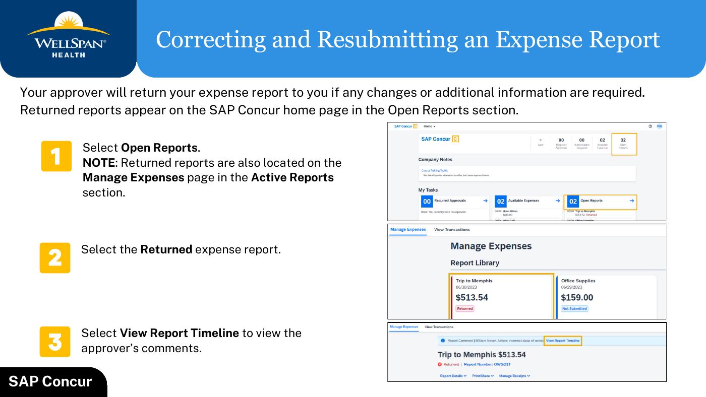 Concur Expense Management Quick Cards