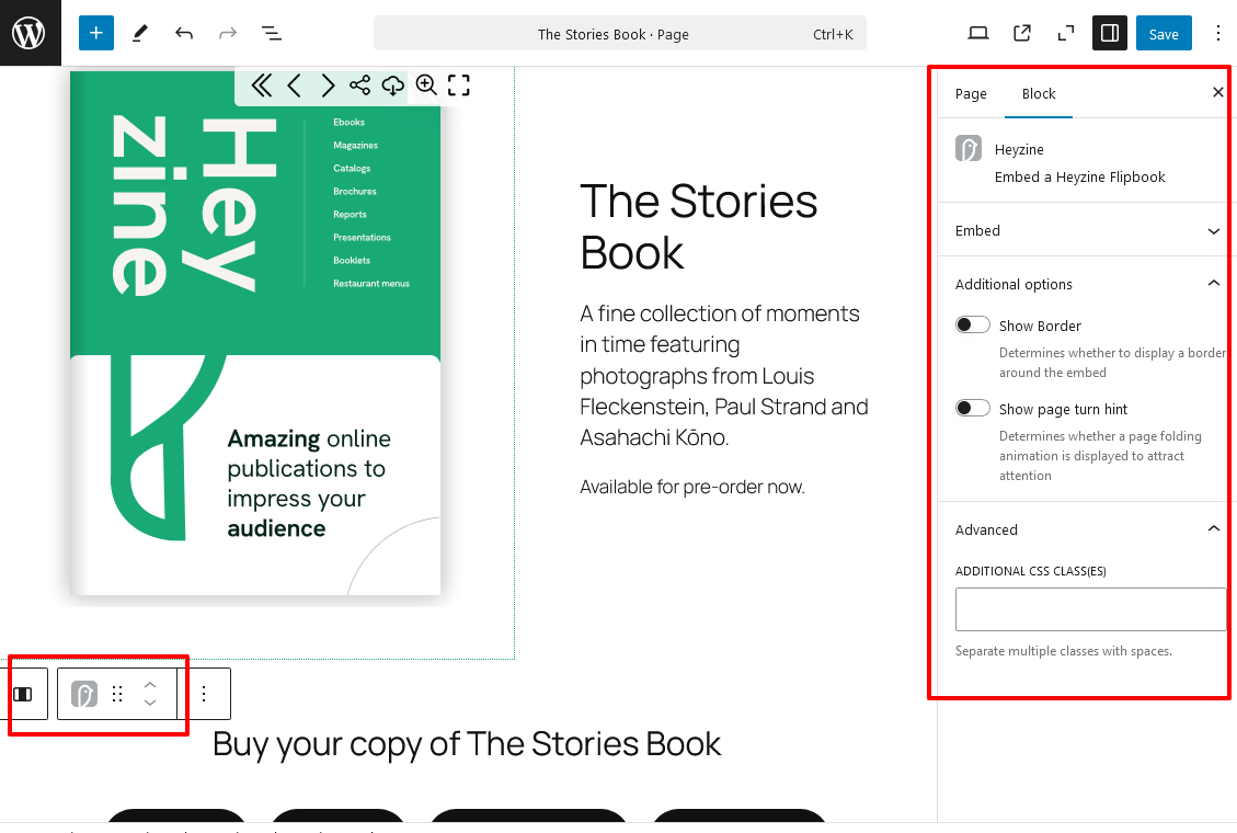Add a flipbook to WordPress