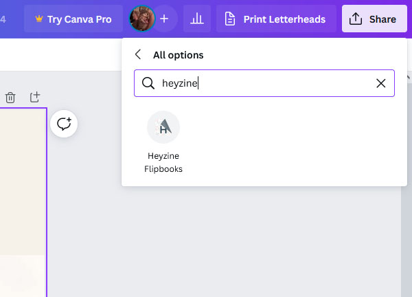 Canva Flipbook